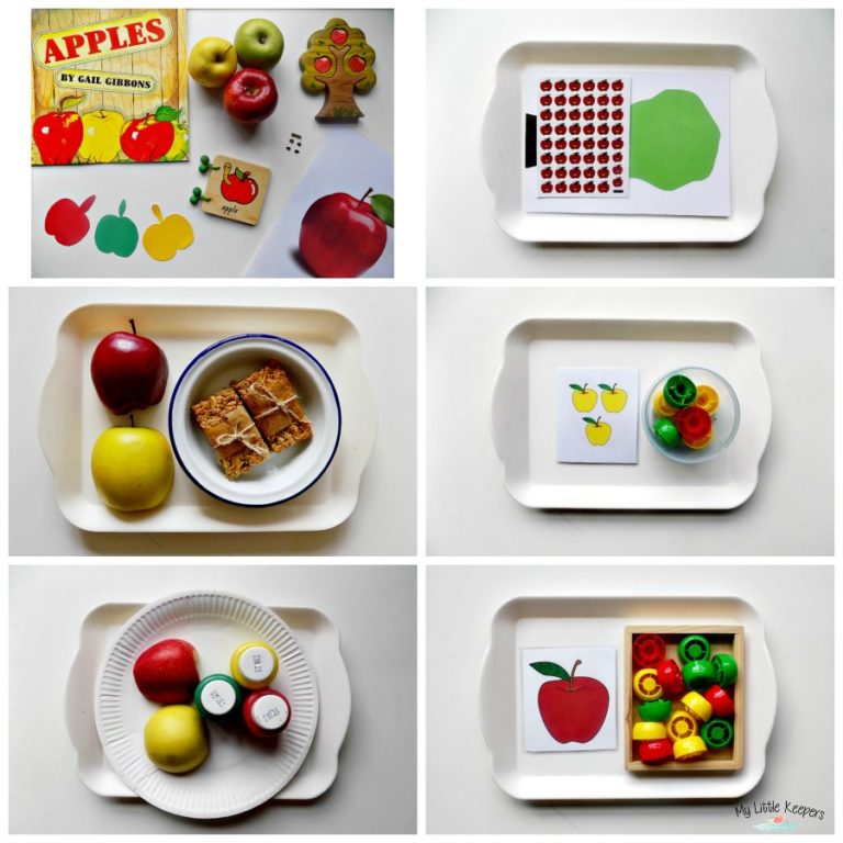 Montessori Inspired Apple Unit for Toddlers – My Little Keepers